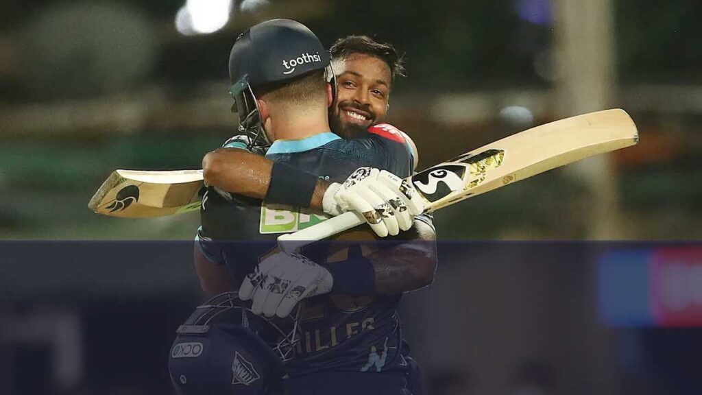 RR 188/6 ; GT 191/3 – Hitwicket