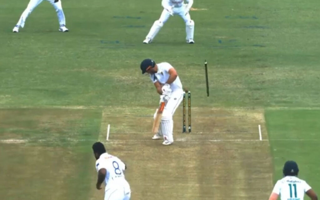 Watch : Bedingham ගේ පිට ඉන්න ගැලවී ගිය කුමාරගේ සුපිරි වේග පන්දුව – Hitwicket